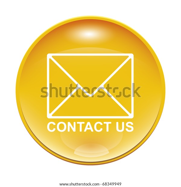 Image Yellow Contact Us Icon Stock Vector (Royalty Free) 68349949 ...