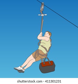 485 imagens de Zip line cartoon Imagens, fotos stock e vetores ...