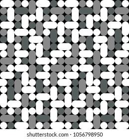 Imagegray Scale Tile Geometric Seamless Pattern Stock Vector (Royalty ...