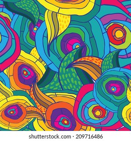 Imagination Artist Vector Background Seamless Pattern Stock Vector ...