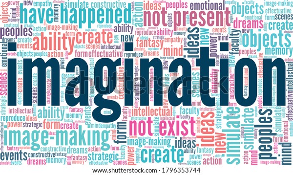Imagination Word Cloud Isolated On White Stock Vector (Royalty Free ...