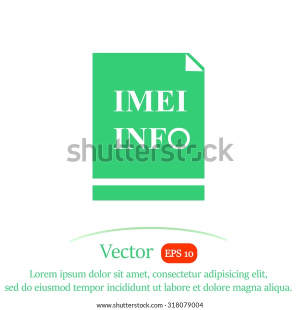 Imei Info File Icon Vector Stock Vector (Royalty Free) 318079004 ...