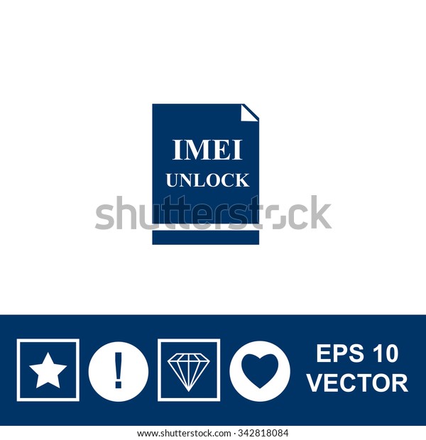 Imei Unlock Vector Icon Stock Vector (Royalty Free) 342818084 ...