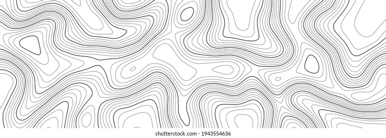 Imitation Geographical Map Black Lines On Stock Vector (Royalty Free ...