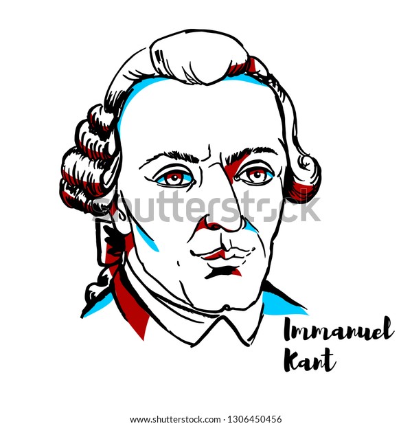 Immanuel Kant Engraved Vector Portrait Ink Stock Vector (Royalty Free ...