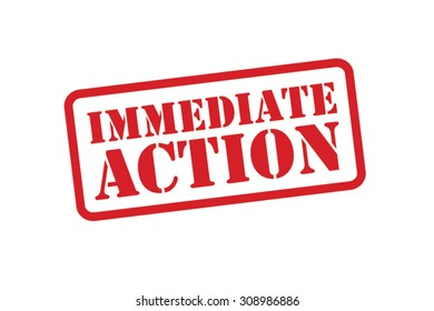 Immediate Action Red Rubber Stamp Over Stock Vector (Royalty Free ...