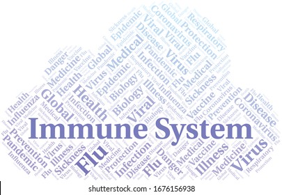 Immune System Word Cloud On White Stock Vector (Royalty Free ...