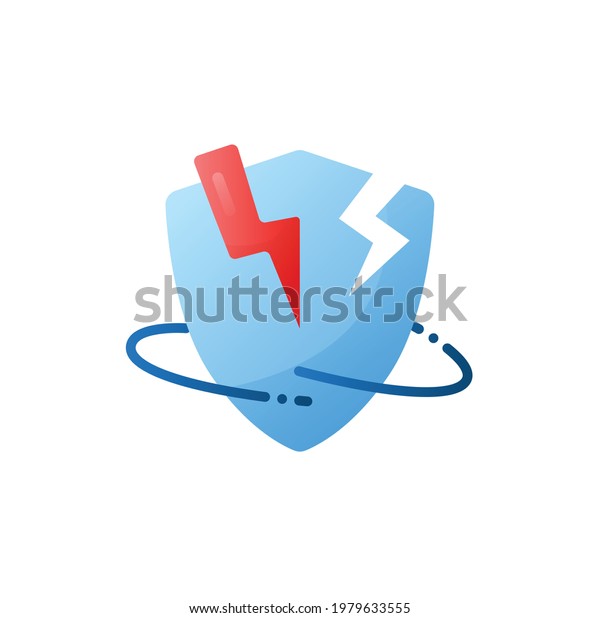 Immunodeficiency Flat Icon Immunocompromisation Immune System Stock ...