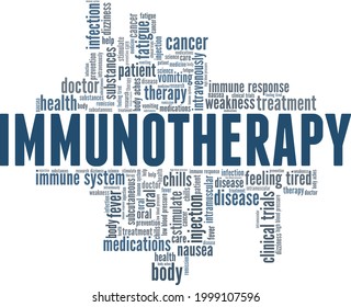 Immunotherapy Vector Illustration Word Cloud Isolated 库存矢量图（免版税 ...