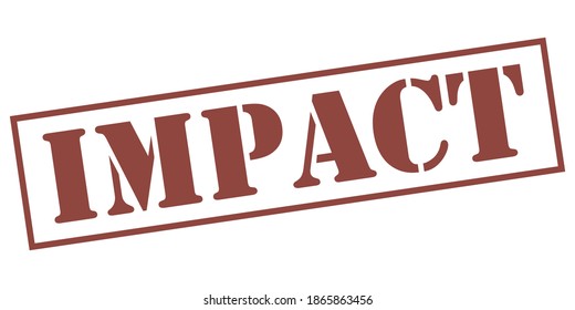 Impact Vector Stamp White Isolated Stock Vector (Royalty Free ...