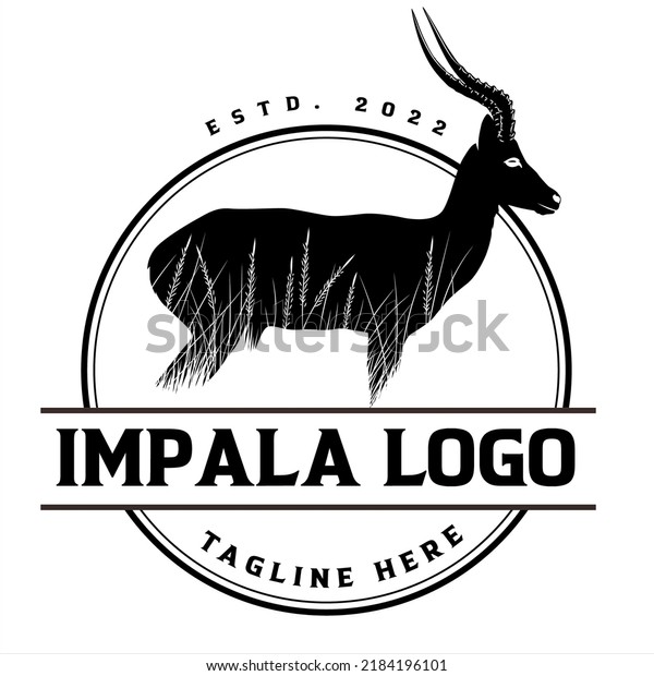Logotipo de Impala, idea de diseño: vector de stock (libre de regalías ...