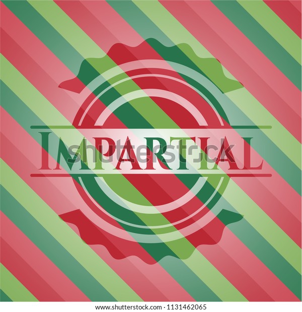 Impartial Christmas Colors Emblem Stock Vector (Royalty Free ...