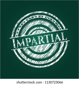 Impartial On Blackboard Stock Vector (Royalty Free) 1130723066 ...
