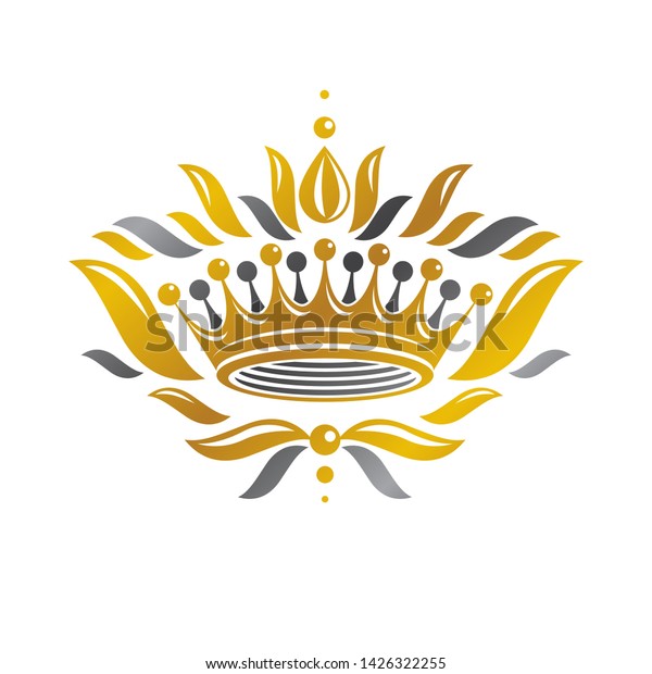 Imperial Crown Vector Illustration Heraldic Vintage Stock Vector ...