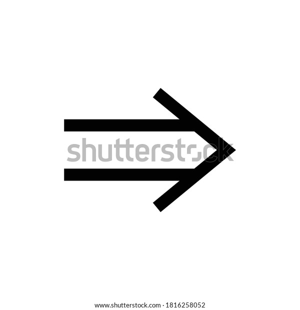 Implies Sign Mathematical Logic Symbol Icon: เวกเตอร์สต็อก (ปลอดค่า ...
