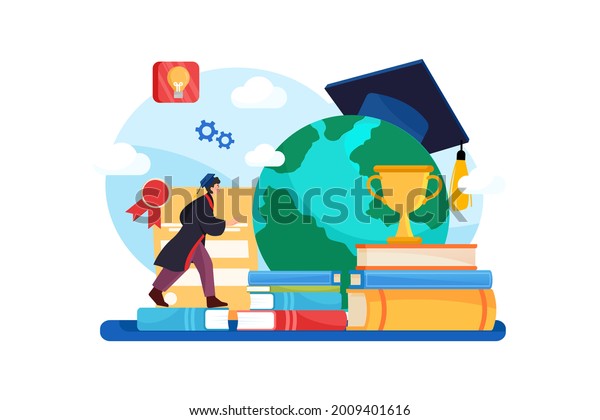 Importance Education Illustration Concept Flat Illustration Stock ...
