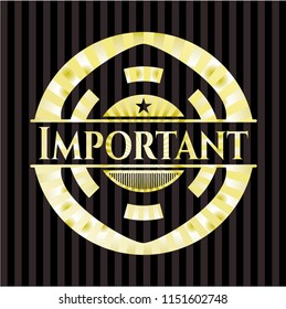 Important Gold Badge Stock Vector (Royalty Free) 1151602748 | Shutterstock