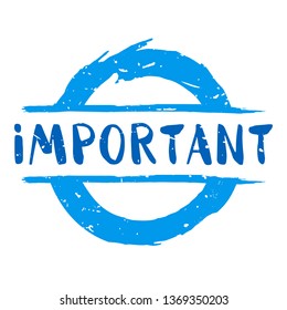 Important Graphic Mark Stamp Doodle Label: เวกเตอร์สต็อก (ปลอดค่า ...