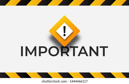 Important Information Background Attention Warning Vector Stock Vector ...