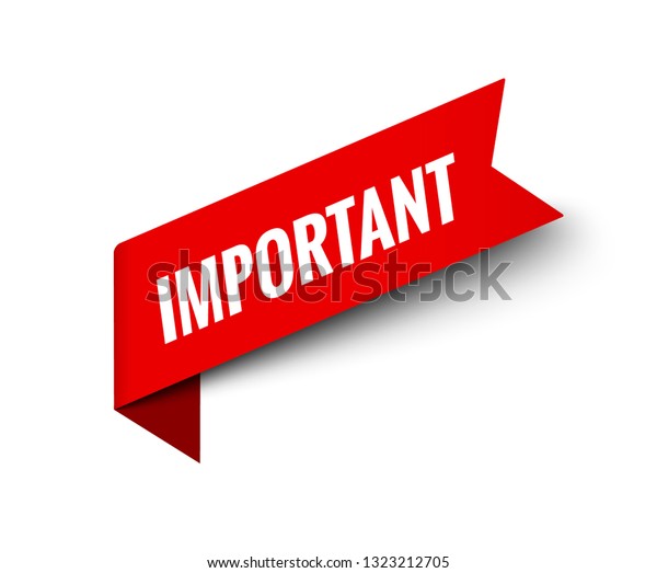 Important Notice Attention Banner Information Careful Stock Vector ...