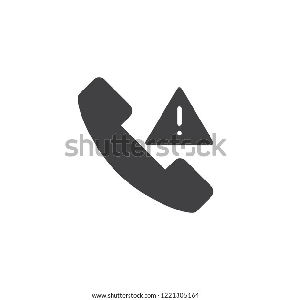 Important Phone Call Vector Icon Filled Stock Vector (Royalty Free ...