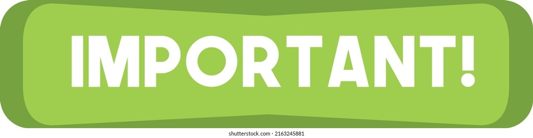 Important Vector Illustration Banner Icon Stock Vector (Royalty Free ...