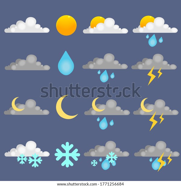 Important Vector Weather Signs Included Signs Stock Vector (Royalty ...