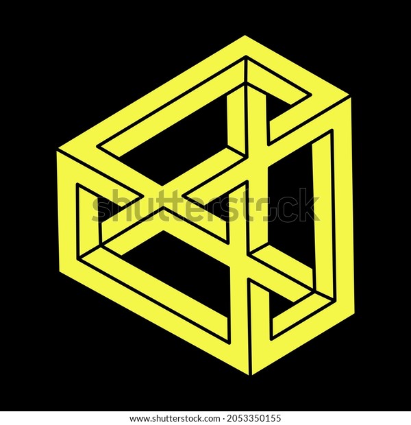 Impossible Optical Illusion Shapes Optical Art Stock Vector (Royalty ...