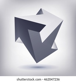 6,604 Arrow 3d Polygon Images, Stock Photos & Vectors | Shutterstock