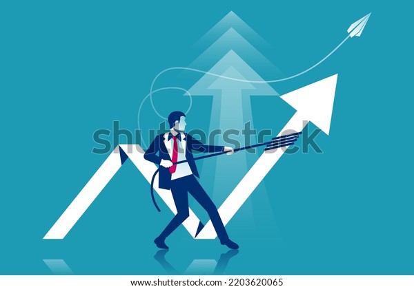 Improve Business Concept Changing Direction Growth Stock Vector ...
