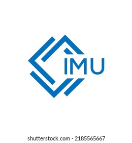 Imu Letter Logo Design On White Stock Vector (Royalty Free) 2185565667 ...