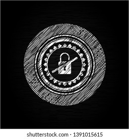 Inaccessible Icon Drawn Chalkboard Texture Stock Vector (Royalty Free ...