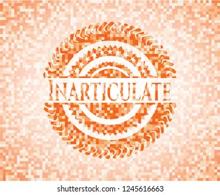Inarticulate Orange Tile Background Illustration Square Stock Vector ...