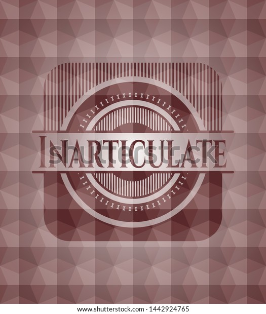 Inarticulate Red Seamless Emblem Geometric Background Stock Vector ...