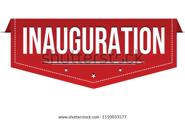 Inauguration Banner Design On White Background Stock Vector (Royalty ...