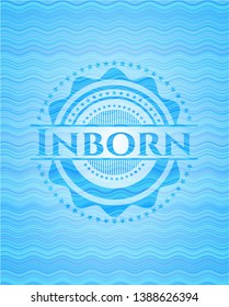 Inborn Water Representation Badge Vector Illustration Stock Vector ...