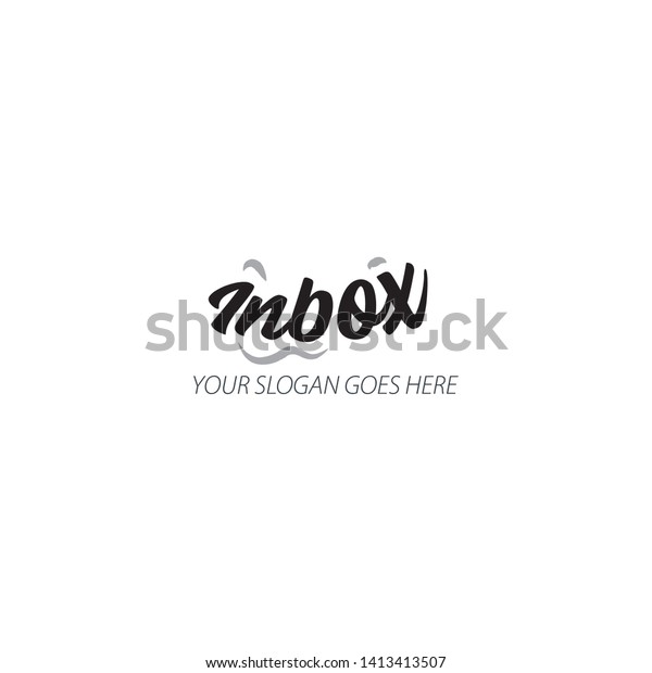 Inbox Design Logo Concept Inbox Logo Stock Vector (Royalty Free ...
