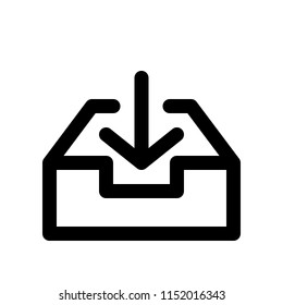 Inbox Download Tray Stock Vector (Royalty Free) 1152016343