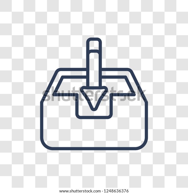 Inbox Icon Trendy Linear Inbox Logo Stock Vector (Royalty Free ...