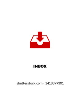 Inbox Icon Inbox Vector Design Sign Stock Vector (Royalty Free ...