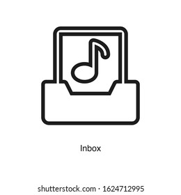 Inbox Icon Vector On White Background Stock Vector (Royalty Free ...
