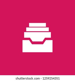 Inbox Icon Vector Inbox Sign On Stock Vector (Royalty Free) 1259254351 ...