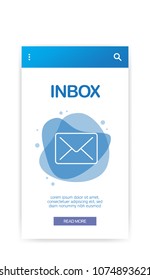 Inbox Infographic Concept: vector de stock (libre de regalías ...