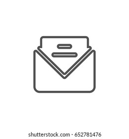Inbox Line Icon Stock Vector (Royalty Free) 652781476 | Shutterstock