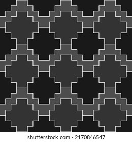 Inca Crosses Seamless Pattern Ethnic Ornament Stock Vector (Royalty ...