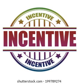 Incentive Grunge Stamp On Vector Illustration Stock Vector (Royalty ...