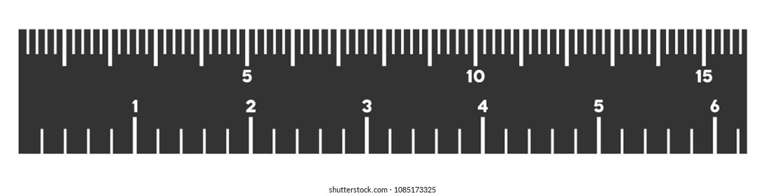 Inch Metric Rulers Set Centimeters Inches Stock Vector (Royalty Free ...