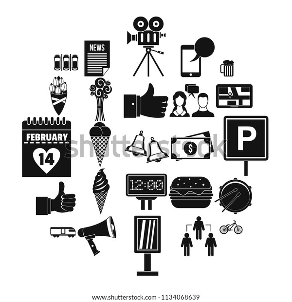 Incident Icons Set Simple Set 25 Stock Vector (Royalty Free) 1134068639