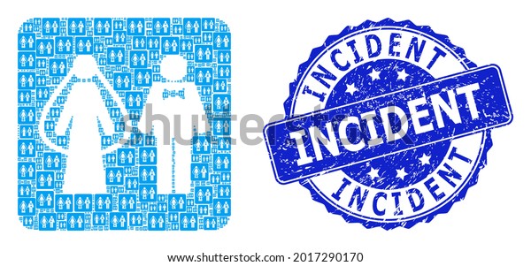 Incident Rubber Round Stamp Seal Vector Stock Vector (Royalty Free ...