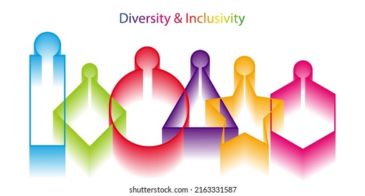 Inclusion Diversity Infographic Vector Set People Stock Vector (Royalty ...